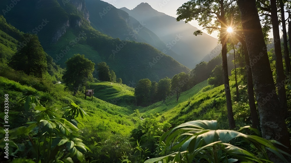 Stunning Mountain Landscapes and Cloud-kissed Peaks in Summer, Majestic ...