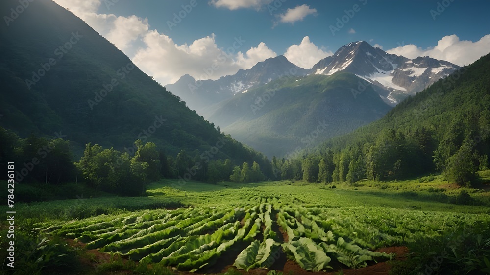 Stunning Mountain Landscapes and Cloud-kissed Peaks in Summer, Majestic ...