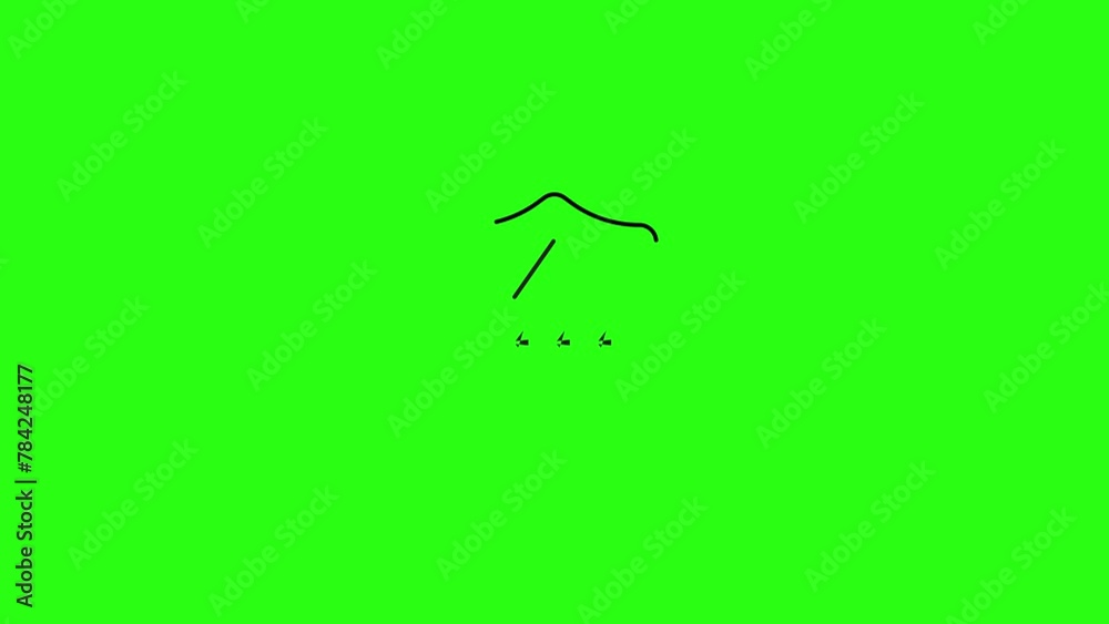 Black line Open padlock and check mark icon white background icon ...