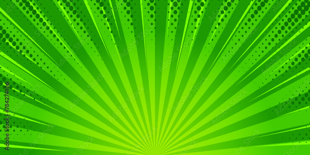 Starburst cartoon comic background. Pop art pattern with radial rays ...