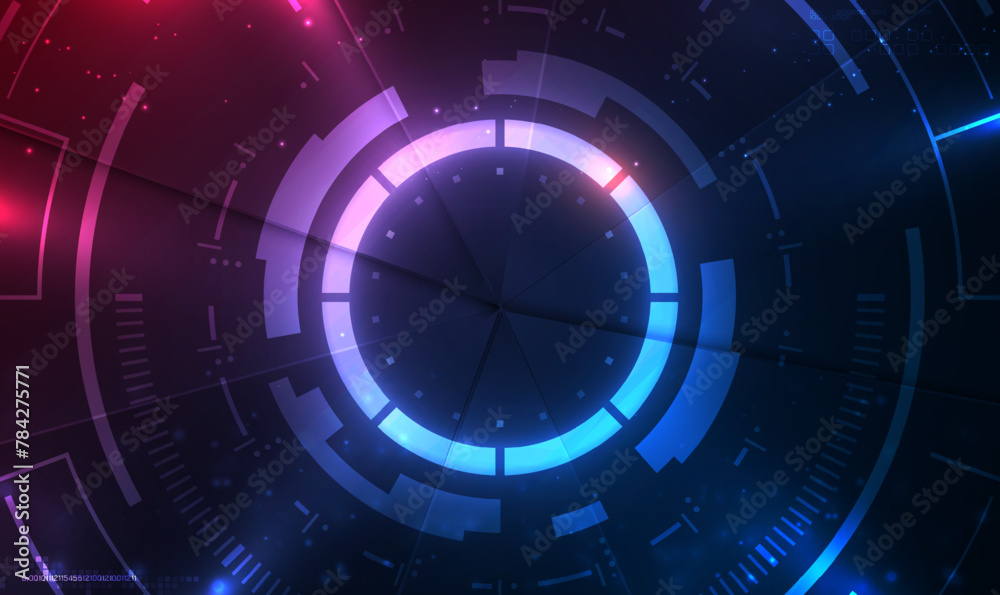 Sci fi space station corridor or futuristic spacecraft interior ...