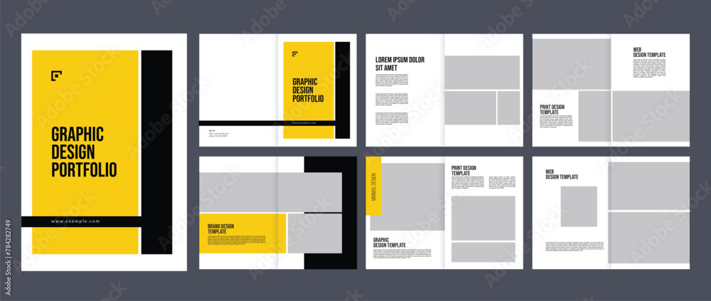 graphic design portfolio design template, designer product proposal ...