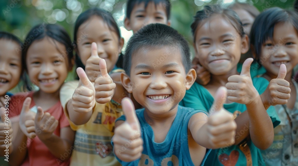 AI generated illustration of children from diverse countries smiling ...