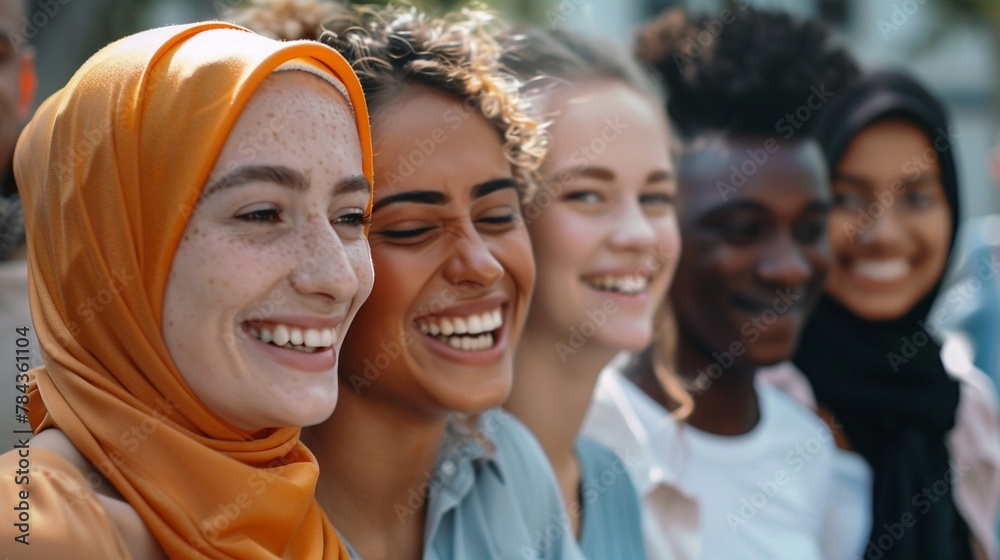 AI generated illustration of people from different cultural backgrounds ...