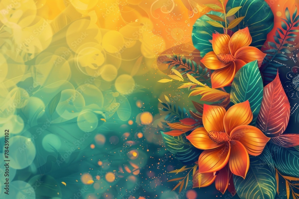 abstract background for new year Thingyan, Vishu, Puthandu, Poila ...
