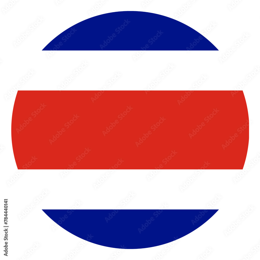 National flag of Costa Rica. Vector illustration of Costa Rica Flag ...