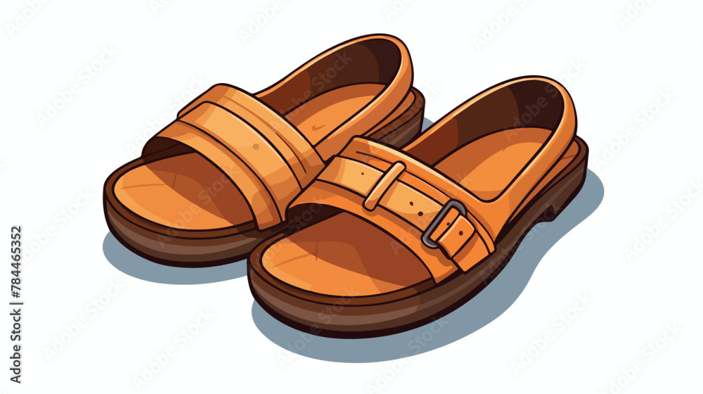 No shoes 2d flat cartoon vactor illustration isolated Stock Vector ...