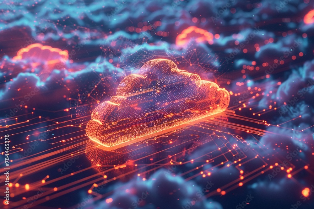 Abstract digital representations depict the intricate architecture of ...