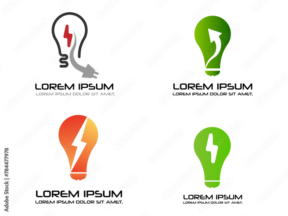Glow with Purpose. Eye-Catching Energy Bulb Symbol for Social Impact ...