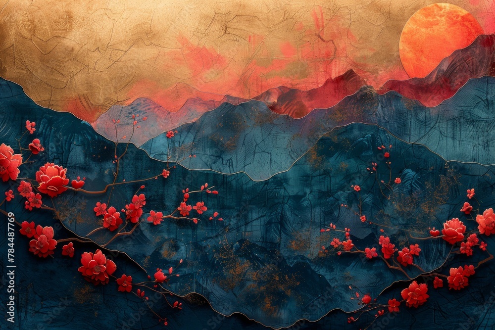 abstract backrgound for south east asian Heritage Month, Asian American ...