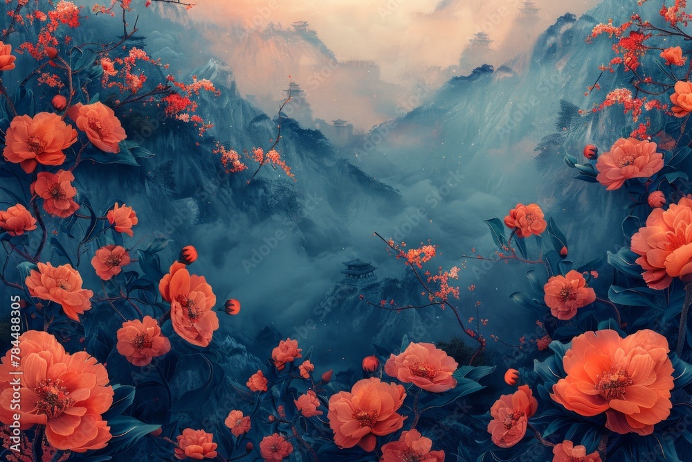 abstract backrgound for south east asian Heritage Month, Asian American ...