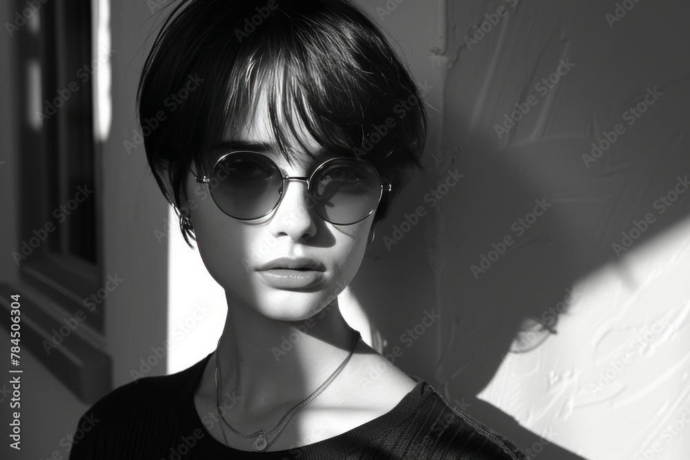 Confident and fashionable transgender young ladyboy striking a pose in ...