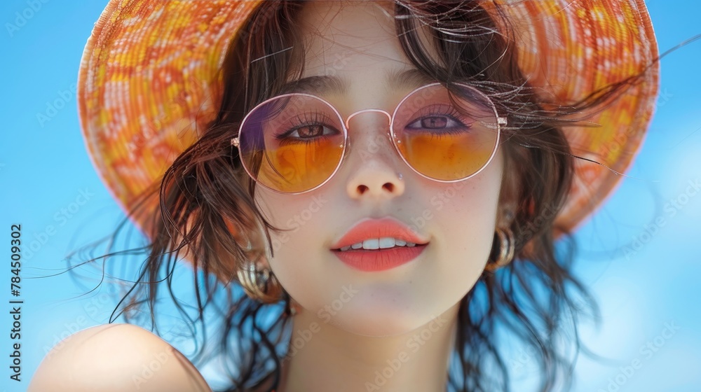 Thai young Ladyboy Transgender on the beach sea with red lips, LGBTI ...