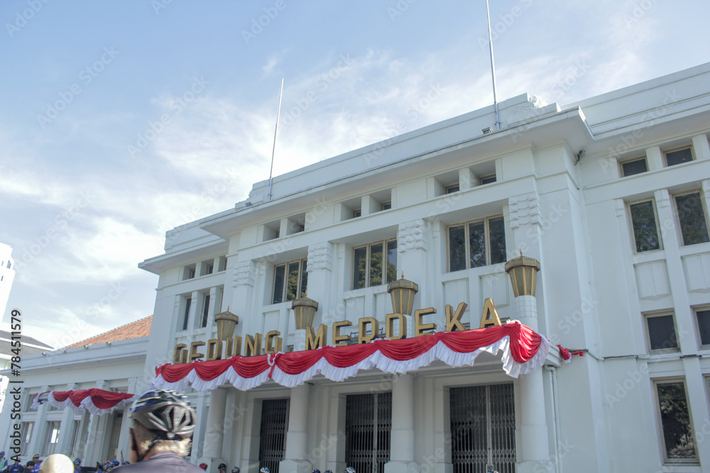 BANDUNG, WEST JAVA, INDONESIA - August 12 2023: Gedung Merdeka ...