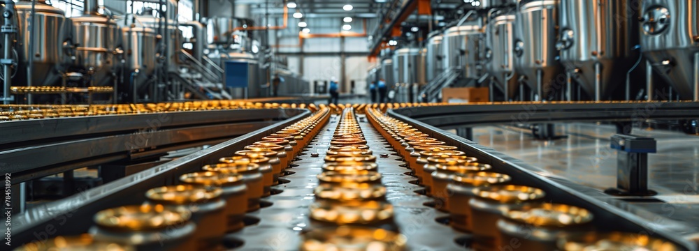 Streamlined production process with robotic technology at a modern ...