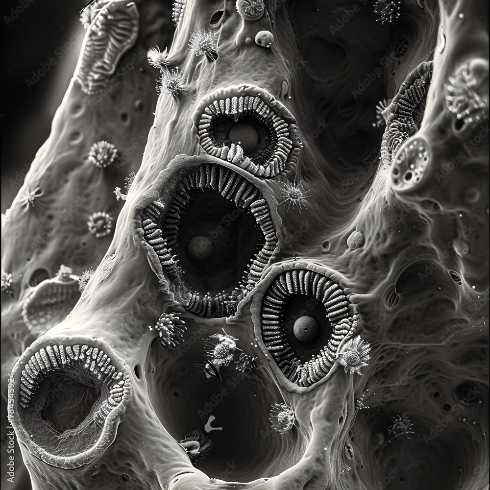 Microbiology microphotography captures the intricate details of virus ...