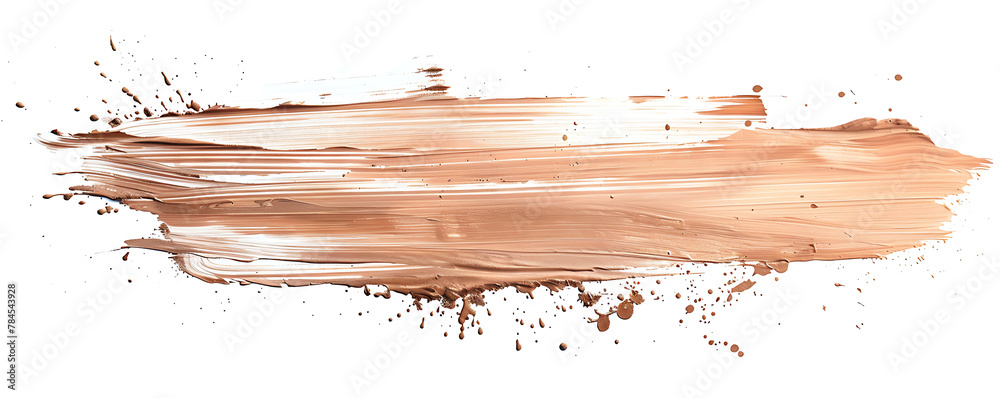 Abstract beige splash acrylic brush stroke oil paint smear line on ...