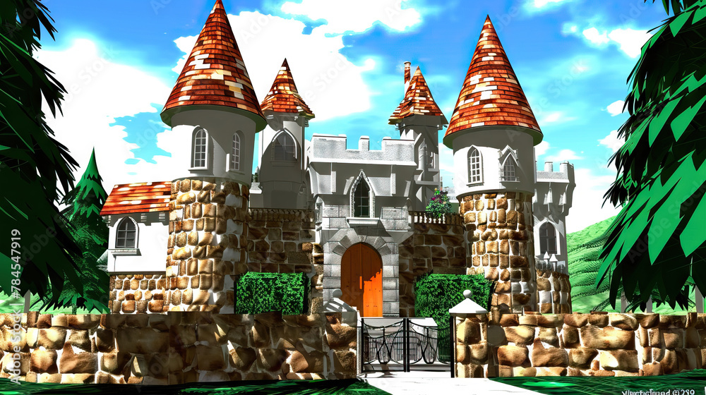 Fantasy Castle: 3D Home Design Inspired by Fairy Tales with Turrets ...