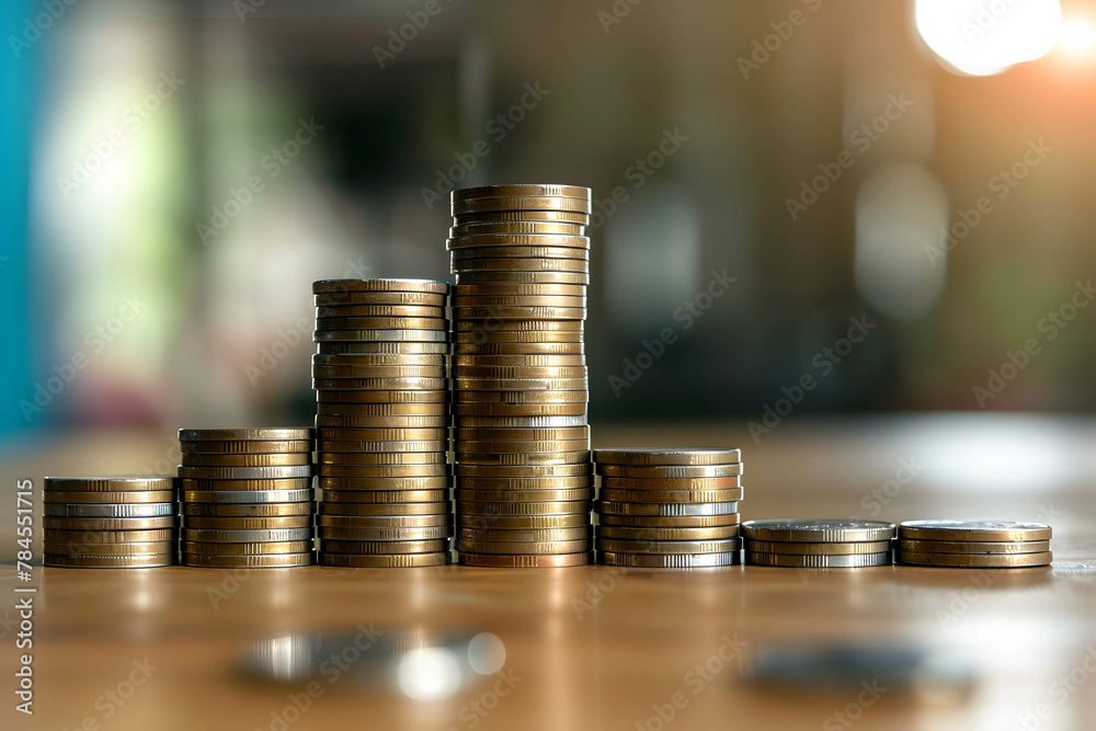 Concept of return on investment with a graph showing upward growth and ...