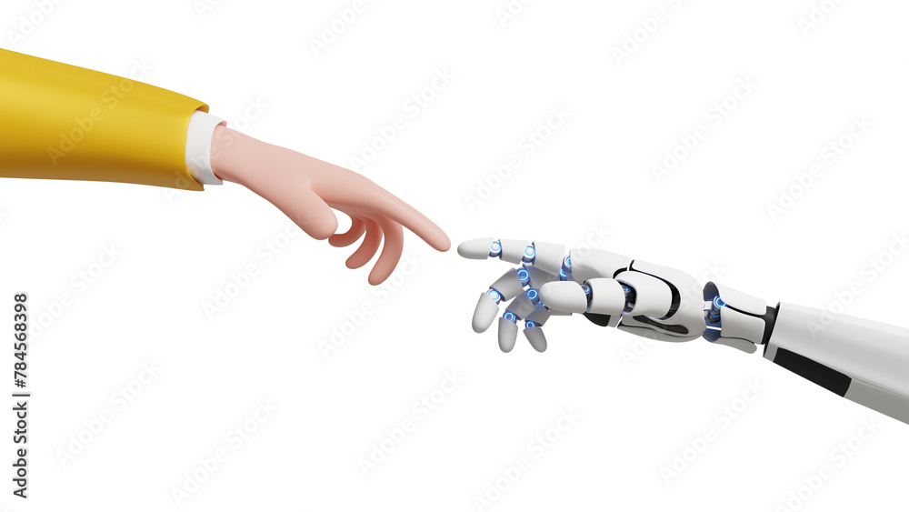 Future of AI. Technological progress. Artificial intelligence. Cyborg ...