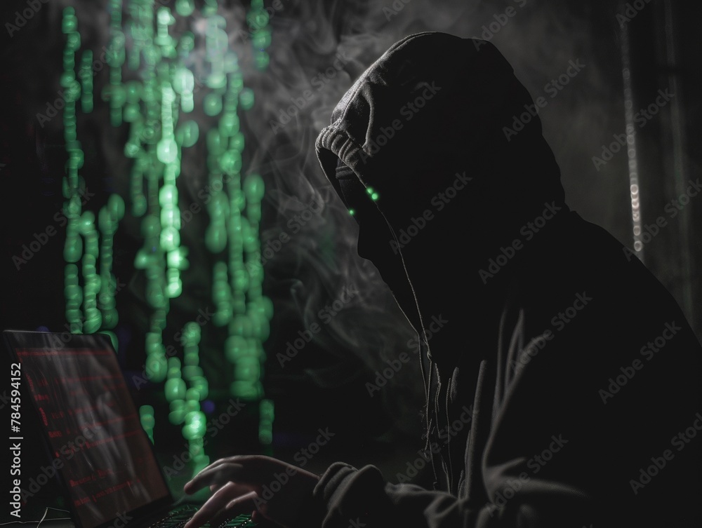 An encrypted message passing through the dark web, orchestrating moves ...