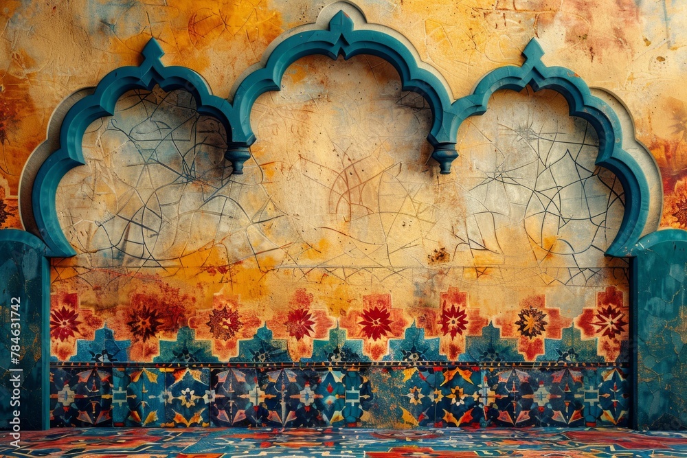 arabic pattern and lot of negative space, banner for Arabic american ...