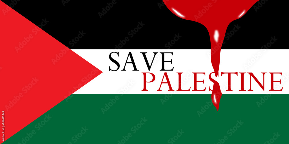 Free Palestine poster design with Palestine flag. Palestine flag ...