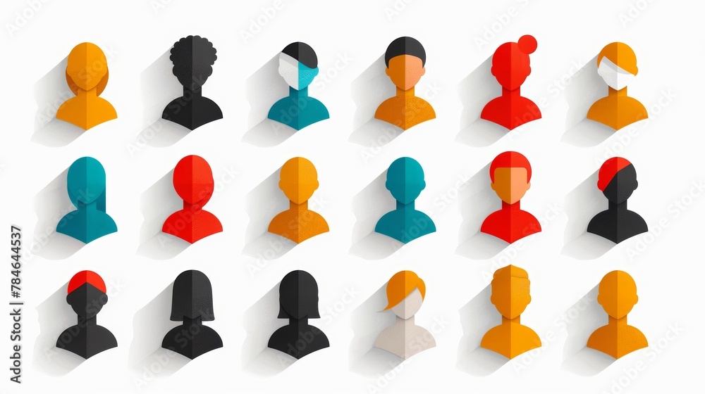 Minimalist Icons Representing People, Growth, and Connection Generative ...