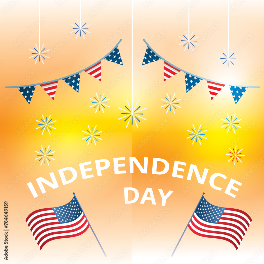 Happy Independence day poster, background design Stock Vector | Adobe Stock