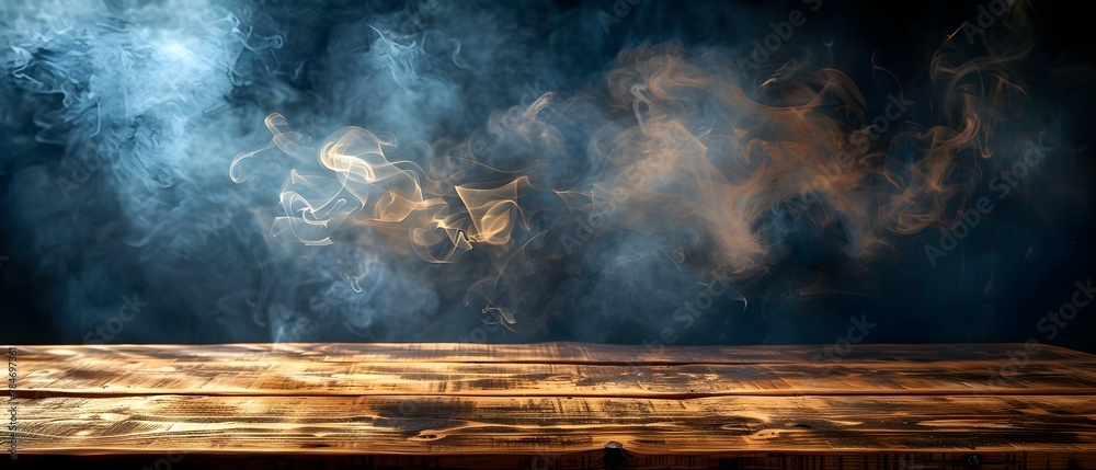 Mystic Mist over Empty Stage. Concept Mystic Photoshoot, Foggy ...