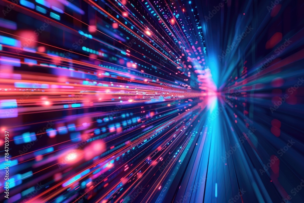 Visual representation of an abstract technology background illustrating ...