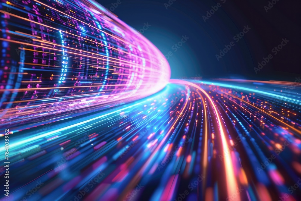 Visual representation of an abstract technology background illustrating ...