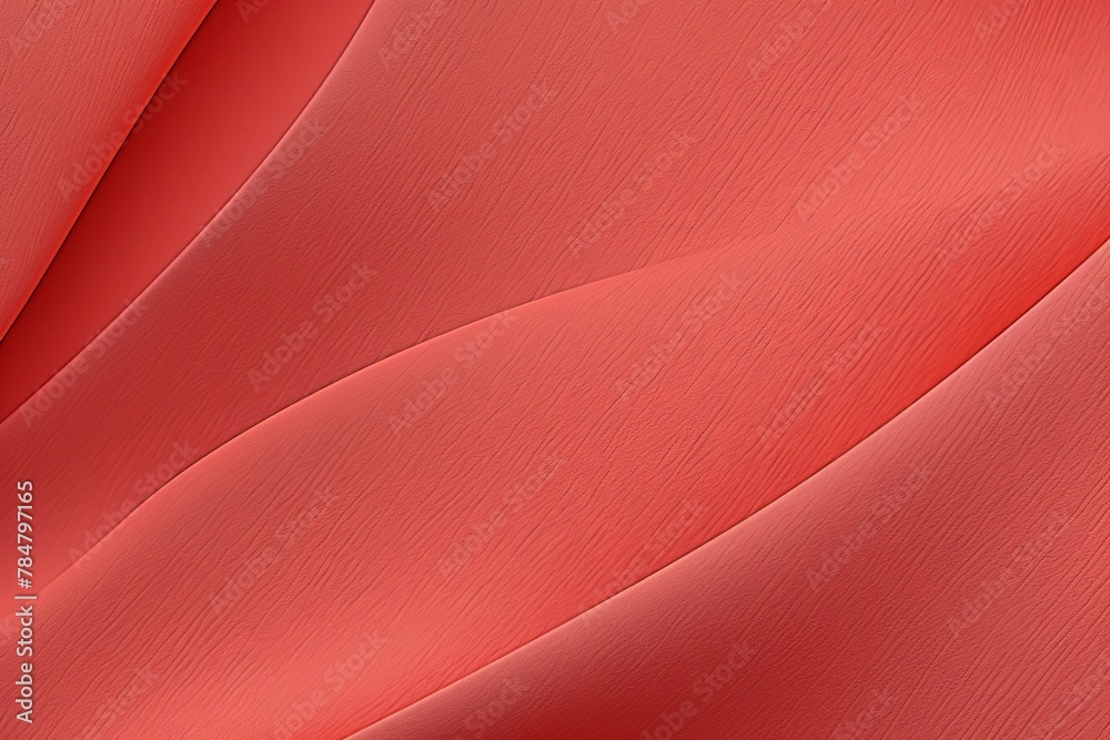 Coral background with subtle grain texture for elegant design, top view ...
