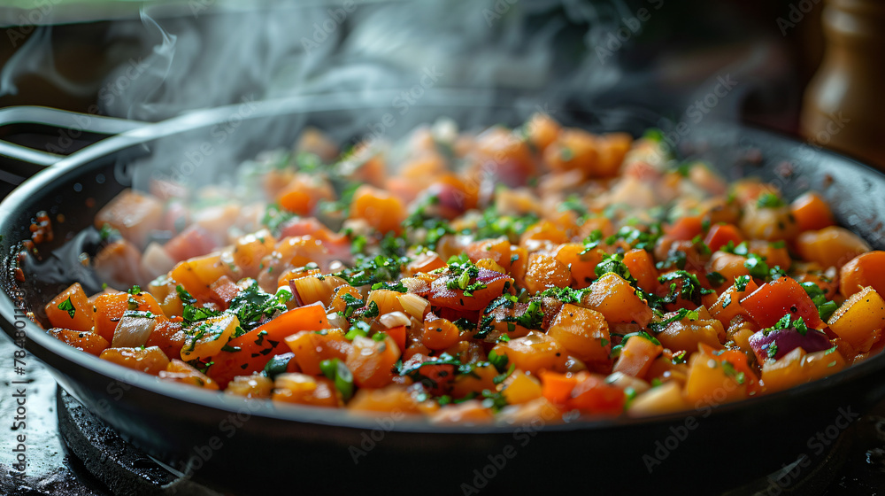 Thali dish of indian cuisine with chapatis Stock Photo | Adobe Stock