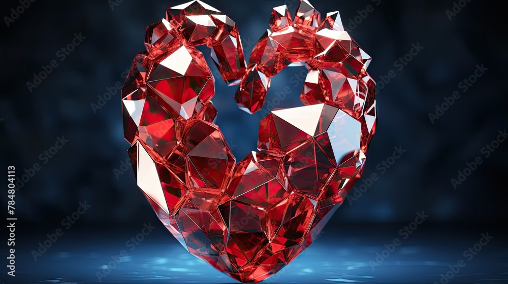 Human heart anatomy form lines and triangles UHD Wallpaper Stock ...