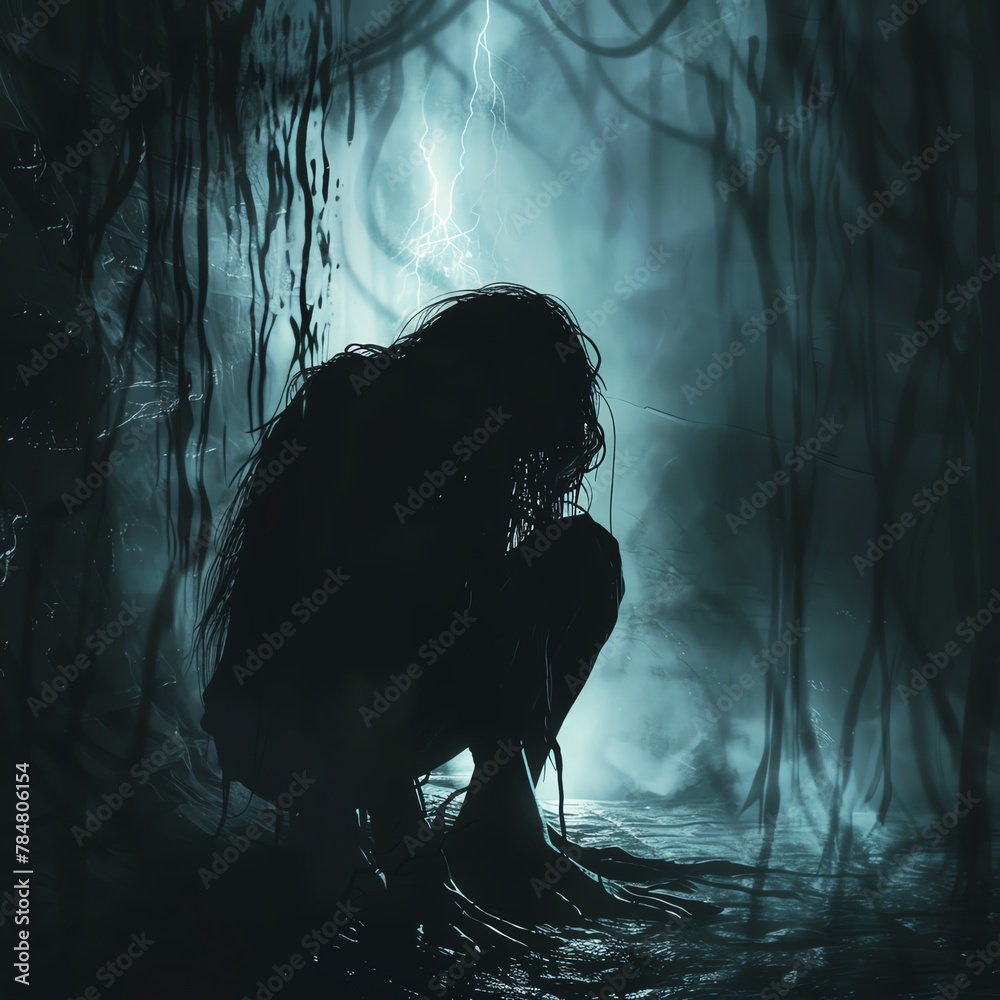 Capture the raw emotion of fear in a Digital Rendering Techniques piece ...