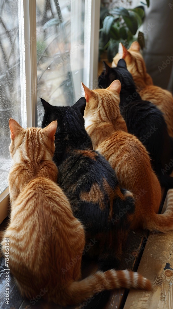 Cats on their backs in casual grace and innate independence. Cats on ...