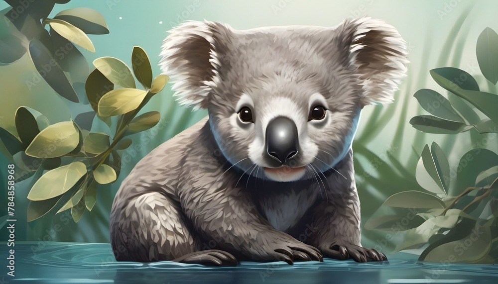 sleek body and playful nature of an otter with the round face and fuzzy ...