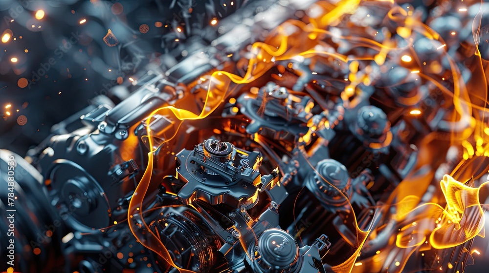 Exploring the Intricate Inner Workings of an Open Car Engine: A ... Exploring the Intricate Inner Workings of an Open Car Engine: A ...