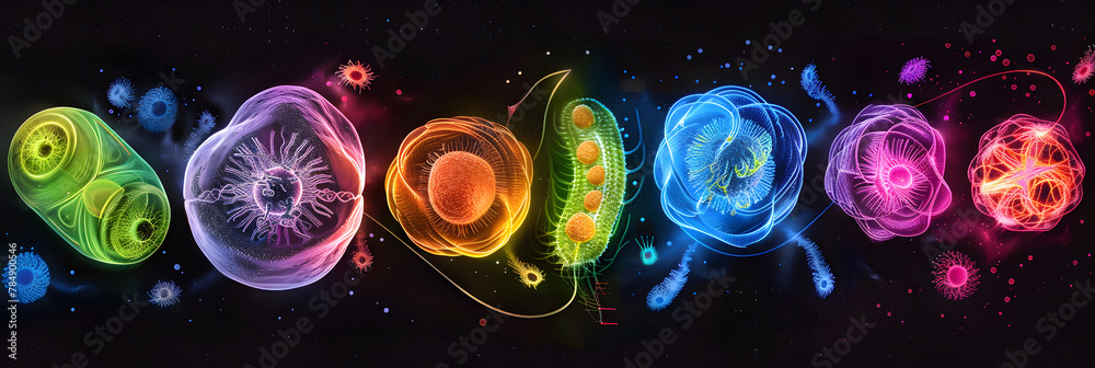 Intricate Visualization of Mitosis: Journey Through the Cell Division ...