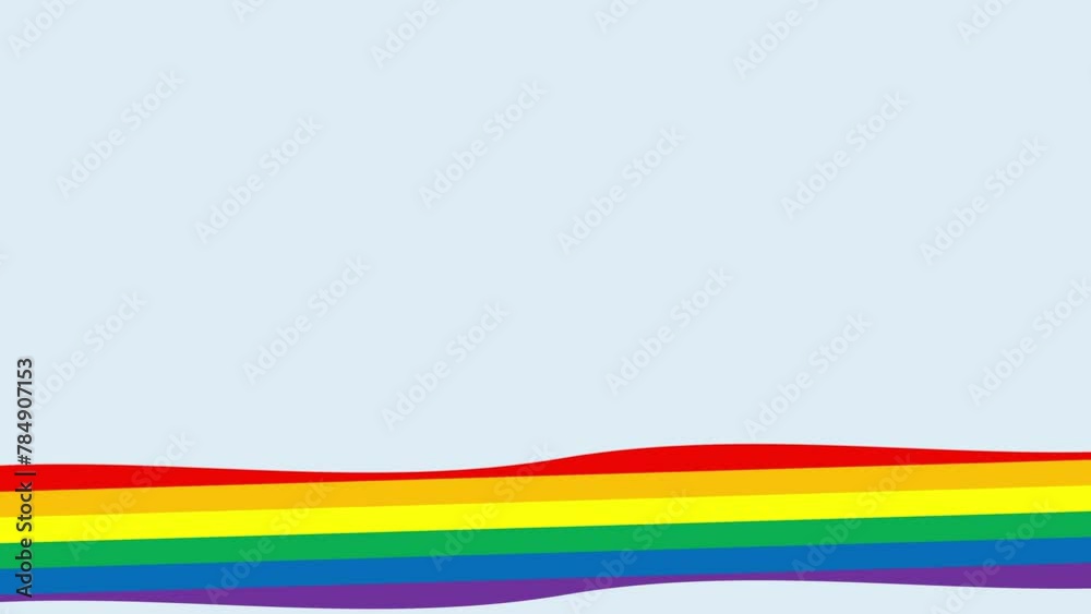 pride month animated background illustration of rainbow flag animation ...