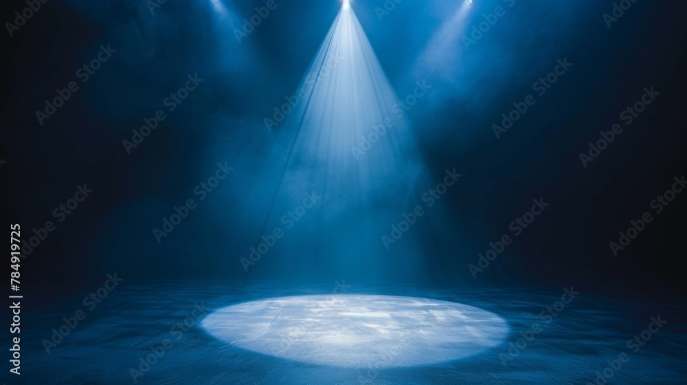 Artistic performances stage light background with spotlight illuminated ...
