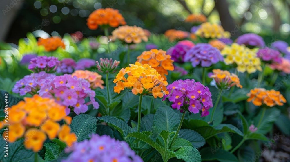 Lantana montevidensis, also known as trailing lantana or purple lantana ...