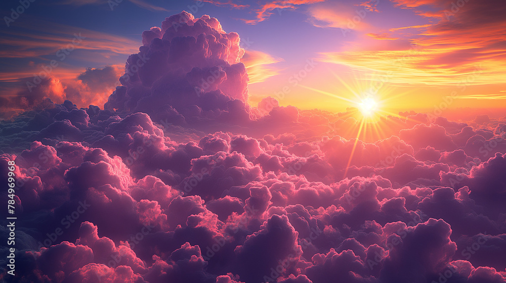 Sun heaven God yellow amazing beautiful shining with sunrise behind ...