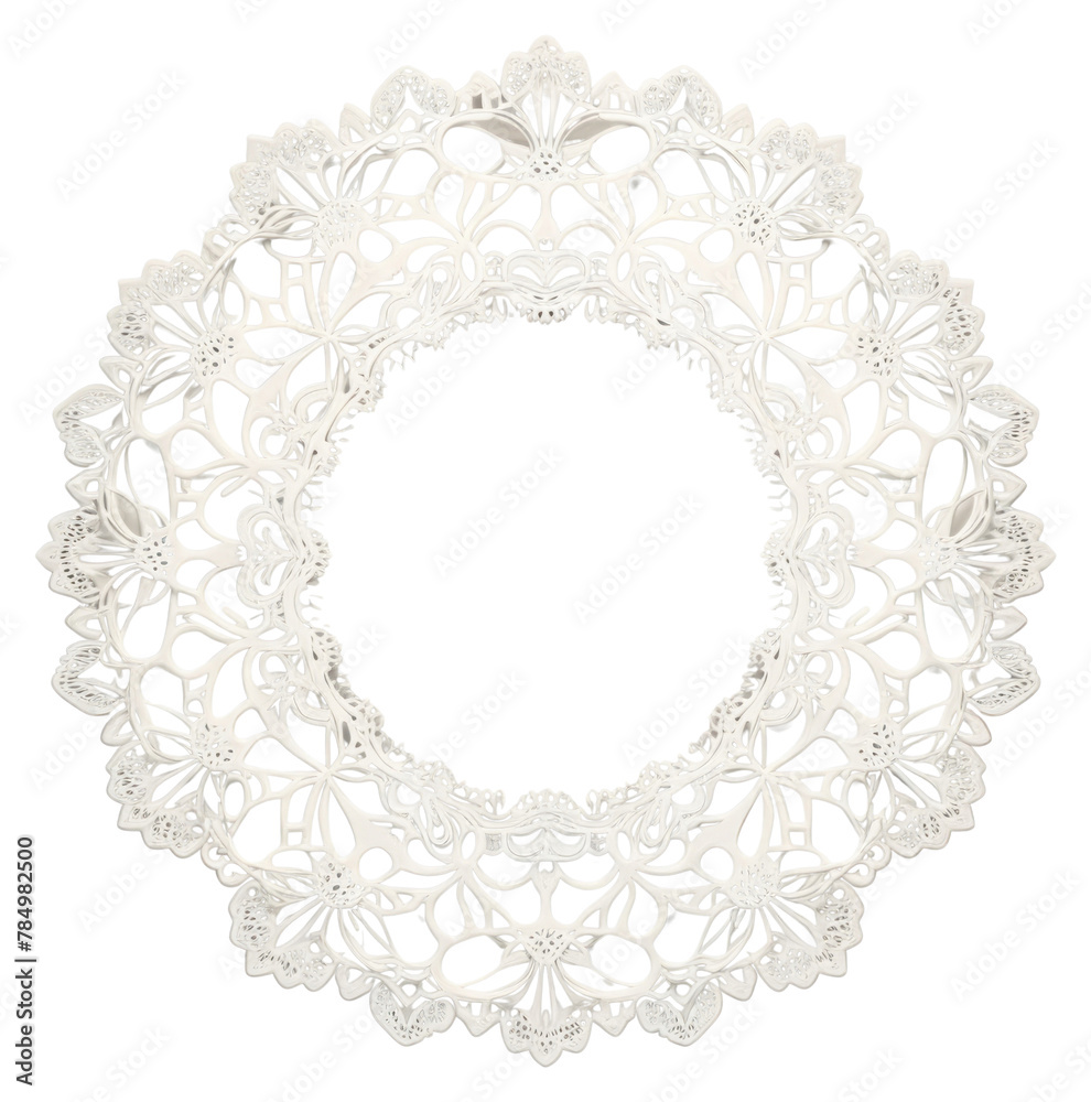 PNG Laser cut paper lace frame carved flat backgrounds craft white ...