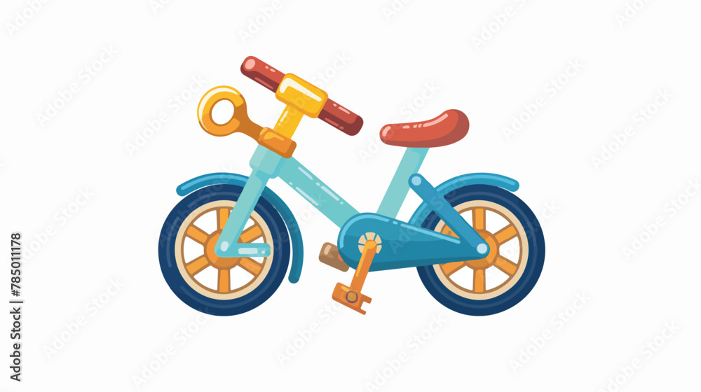 Cute cartoon bike key clipart page for kids. Vector illustration Stock ...