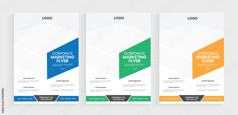Corporate agency business a4 flier, Business vertical flyer, leaflet ...