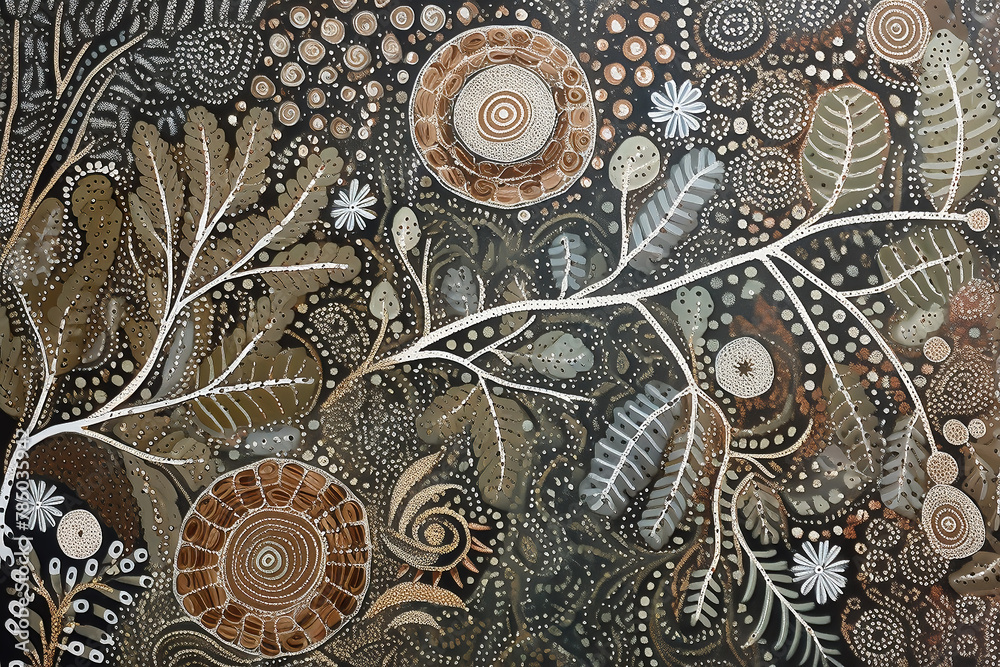 Real Aboriginal Dot Painting