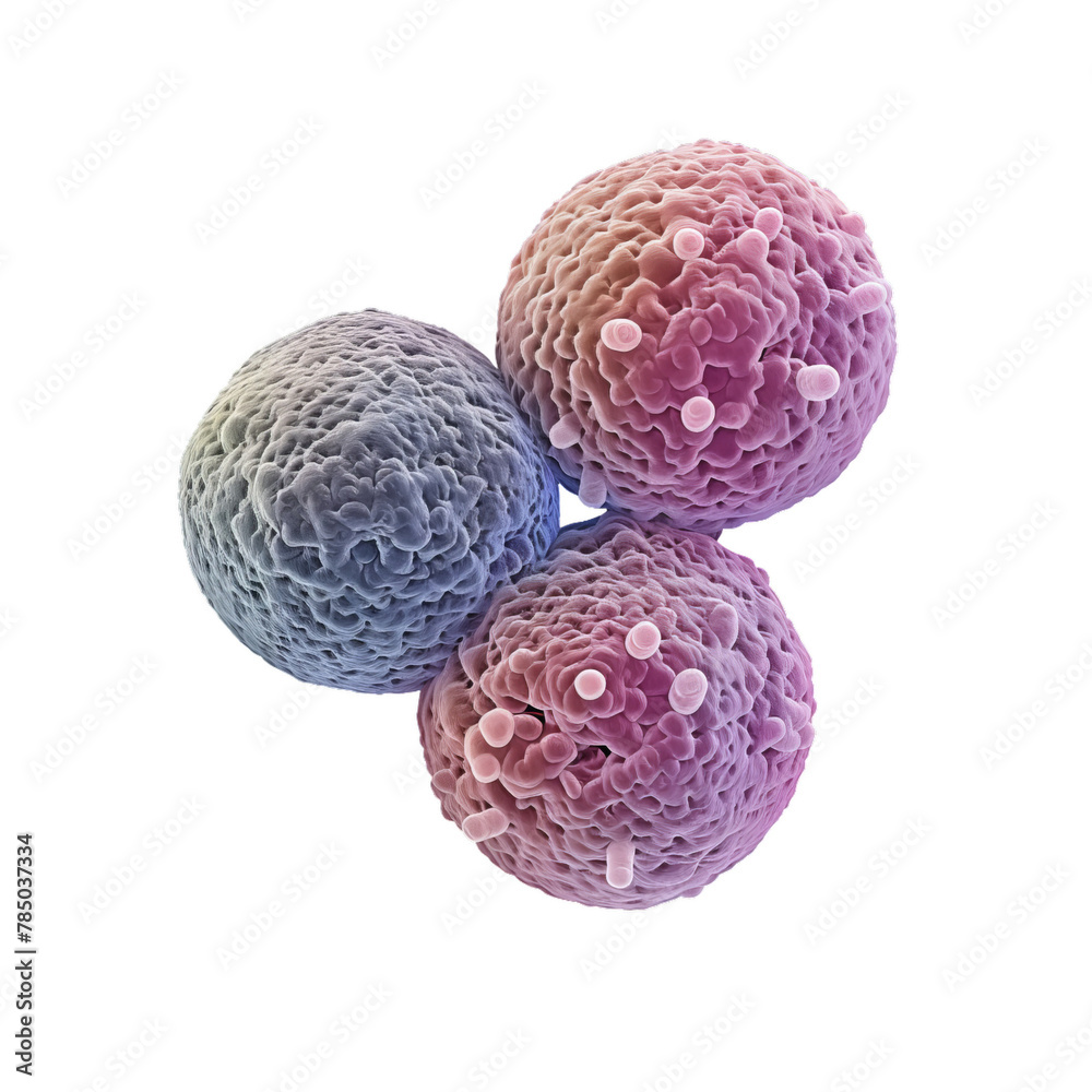 pneumococcus the bacterium is isolated on a transparent background ...