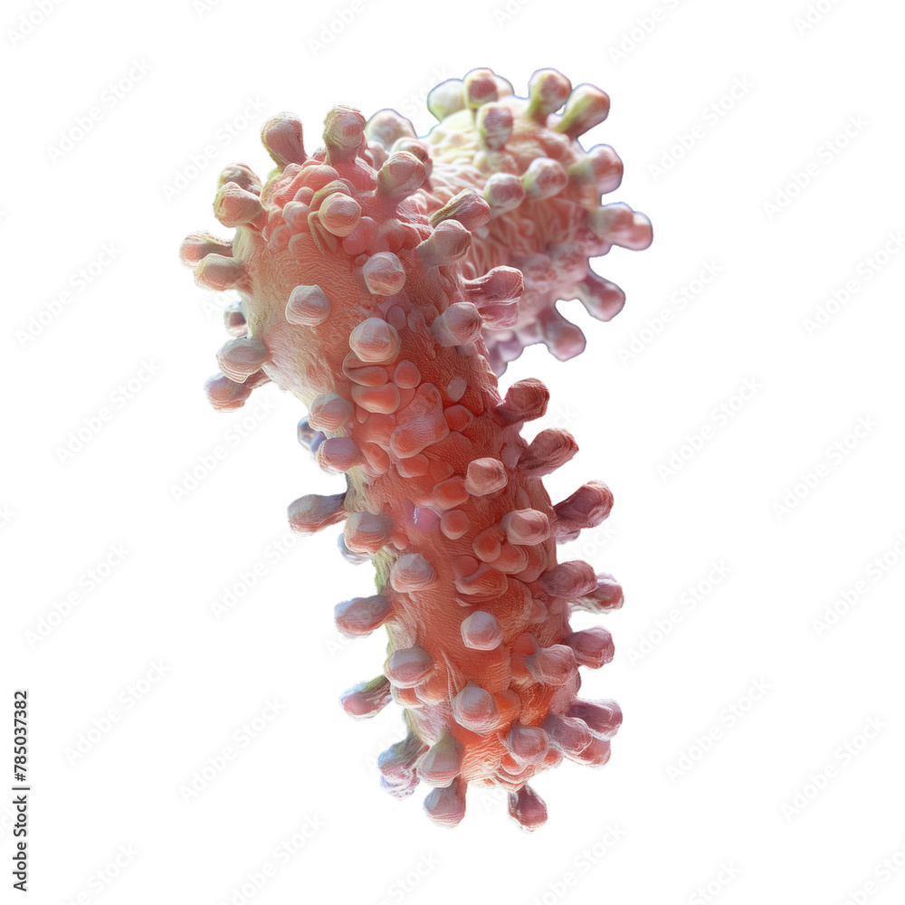 proteus the bacterium is isolated on a transparent background ...